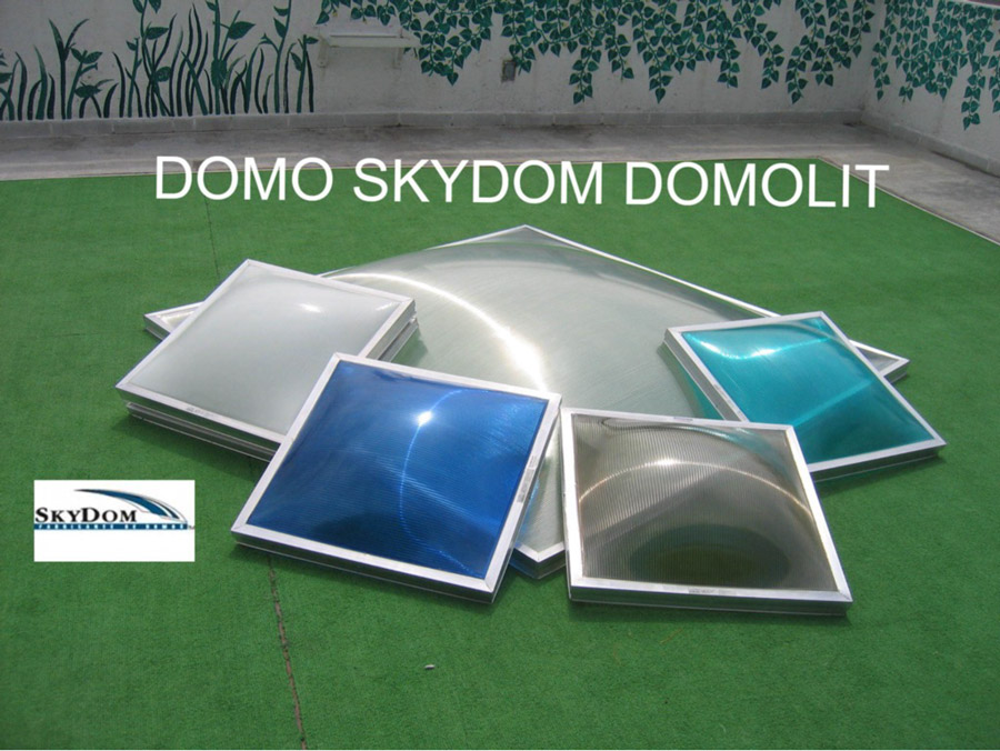 Domos tipo burbuja en policarbonato celular | Skydom
